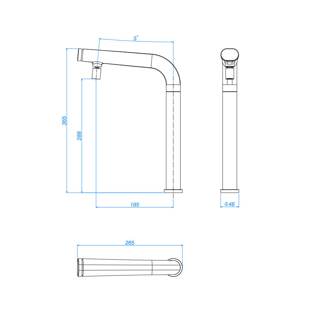 Monocomando Deca You Bica Cozinha Click (10 Mca) Cromado - Deca - Revest