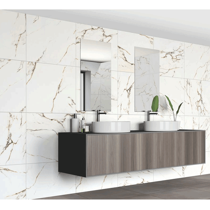 Porcelanato Calacata Oro Acetinado Esmaltado Retificado 81x81 - Gaudi ...