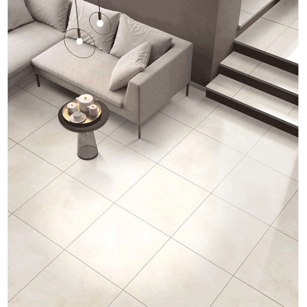 Porcelanato Urban Style White Acetinado Esmaltado Retificado 61x61 - Gaudi - Revest
