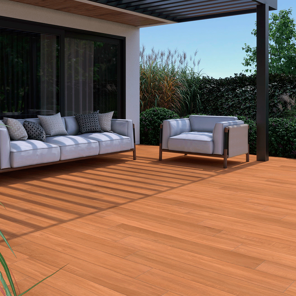 Porcelanato Botanica Ambar Externo Esmaltado Retificado 19,7x120 ...